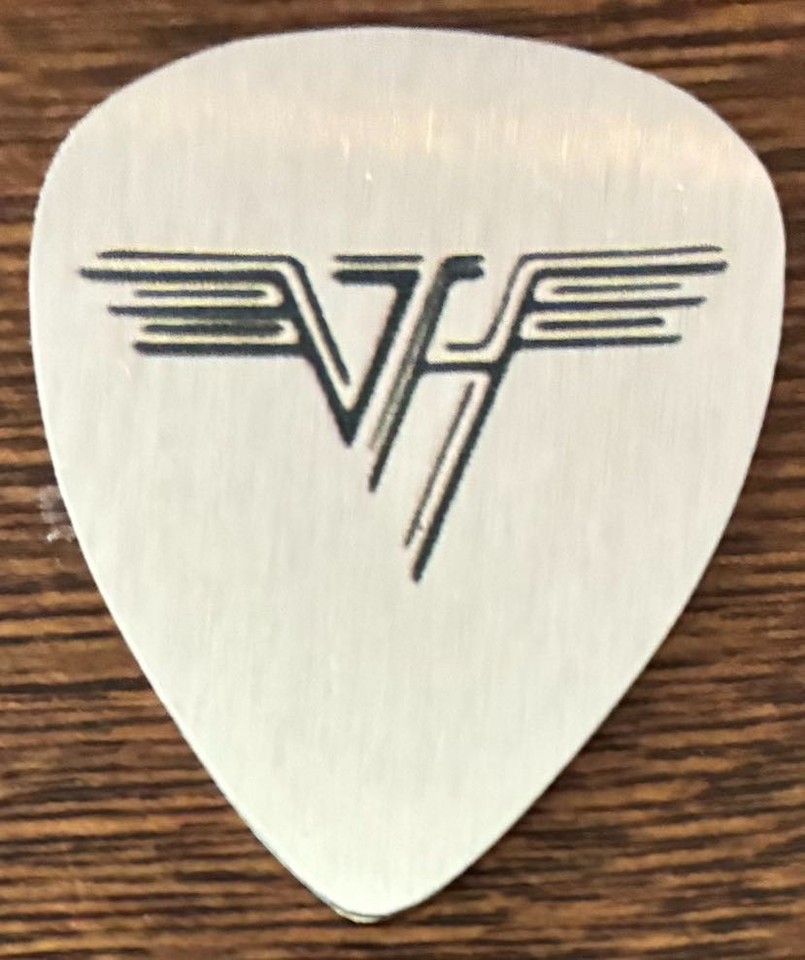 Eddie Van Halen - Steel Guitar Pick - 0.3mm Necklace - RARE!!! | eBay
