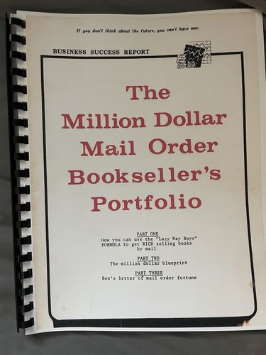 THE MILLION DOLLAR MAIL ORDER BOOKSELLER'S PORTFOLIO Joe Karbo Jerry ...