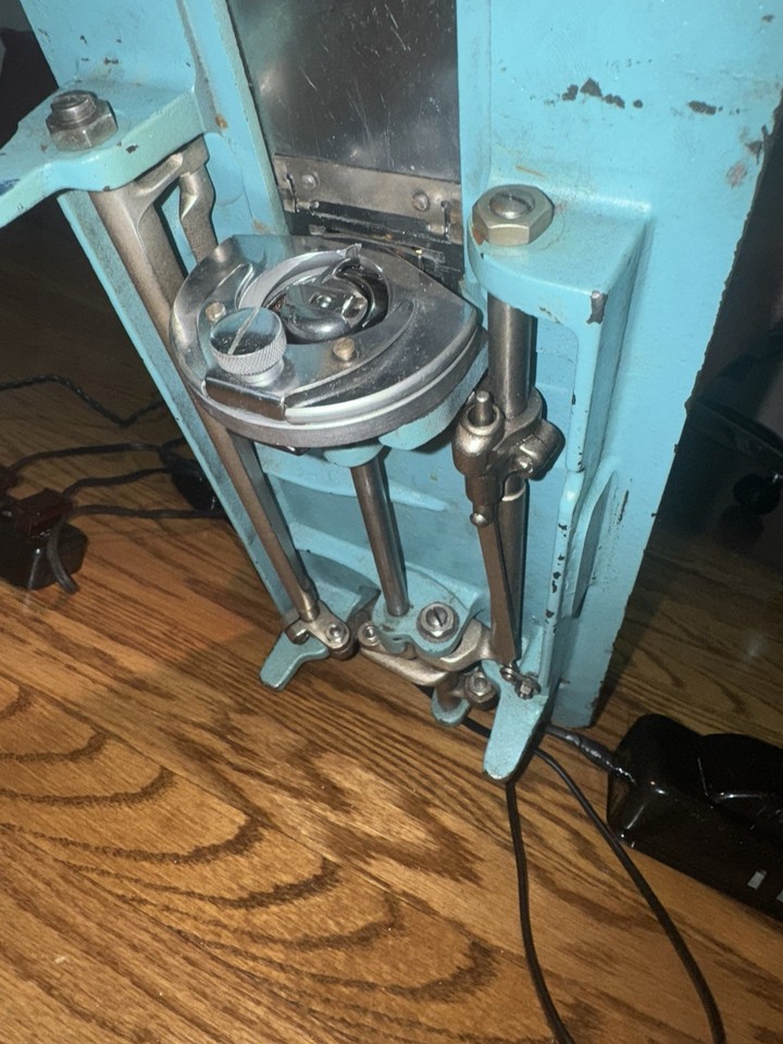 Restored Monster Morse Sewing Machine & Reduction Pulley. Canvas ...