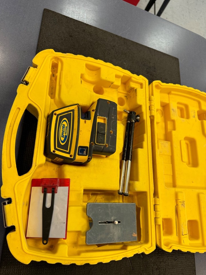 Spectra LT52 Multi Purpose Laser Level Red Beam Cross-Lines and 5 ...