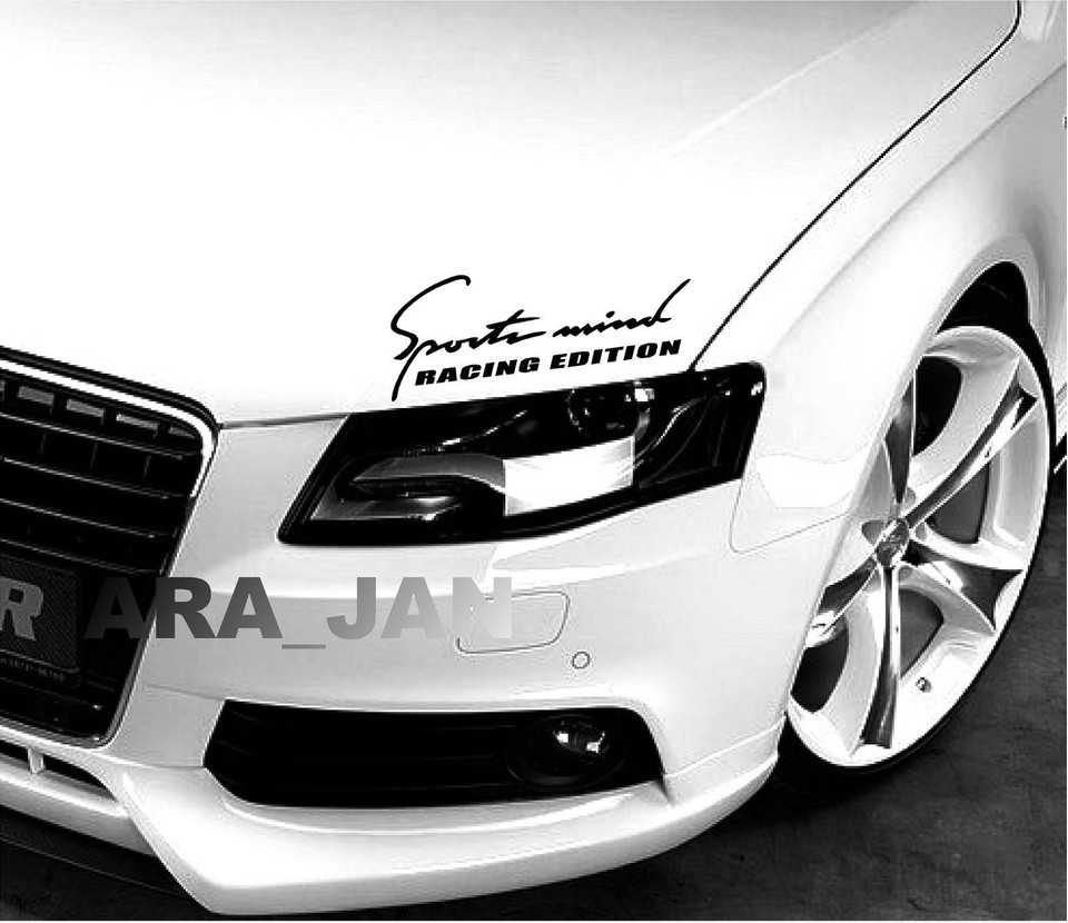 Sports mind Racing Edition Decal Sticker sport car hood logo auto ...