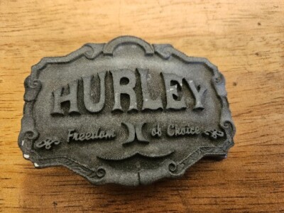 HURLEY Intl Clothing Co Freedom of Choice Belt Buckle LIMITED EDITION ...
