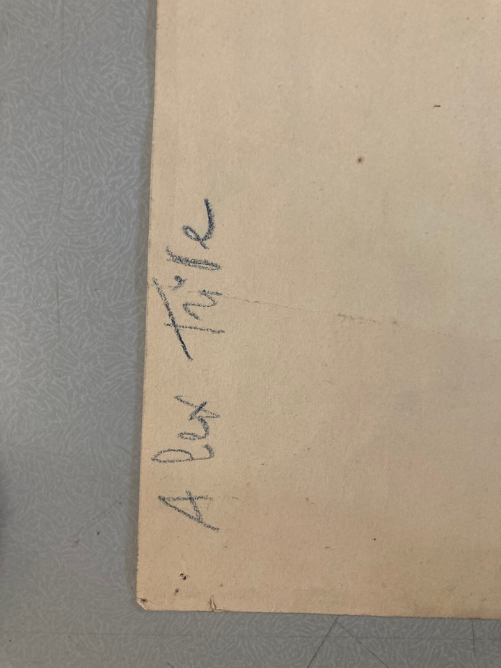 Very Pretty Painting Child Pediment Gouache Paper 1936 Putti Angel ...