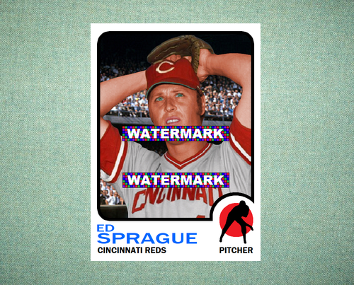 Ed Sprague Cincinnati Reds 1973 Style Custom Baseball Art Card | eBay