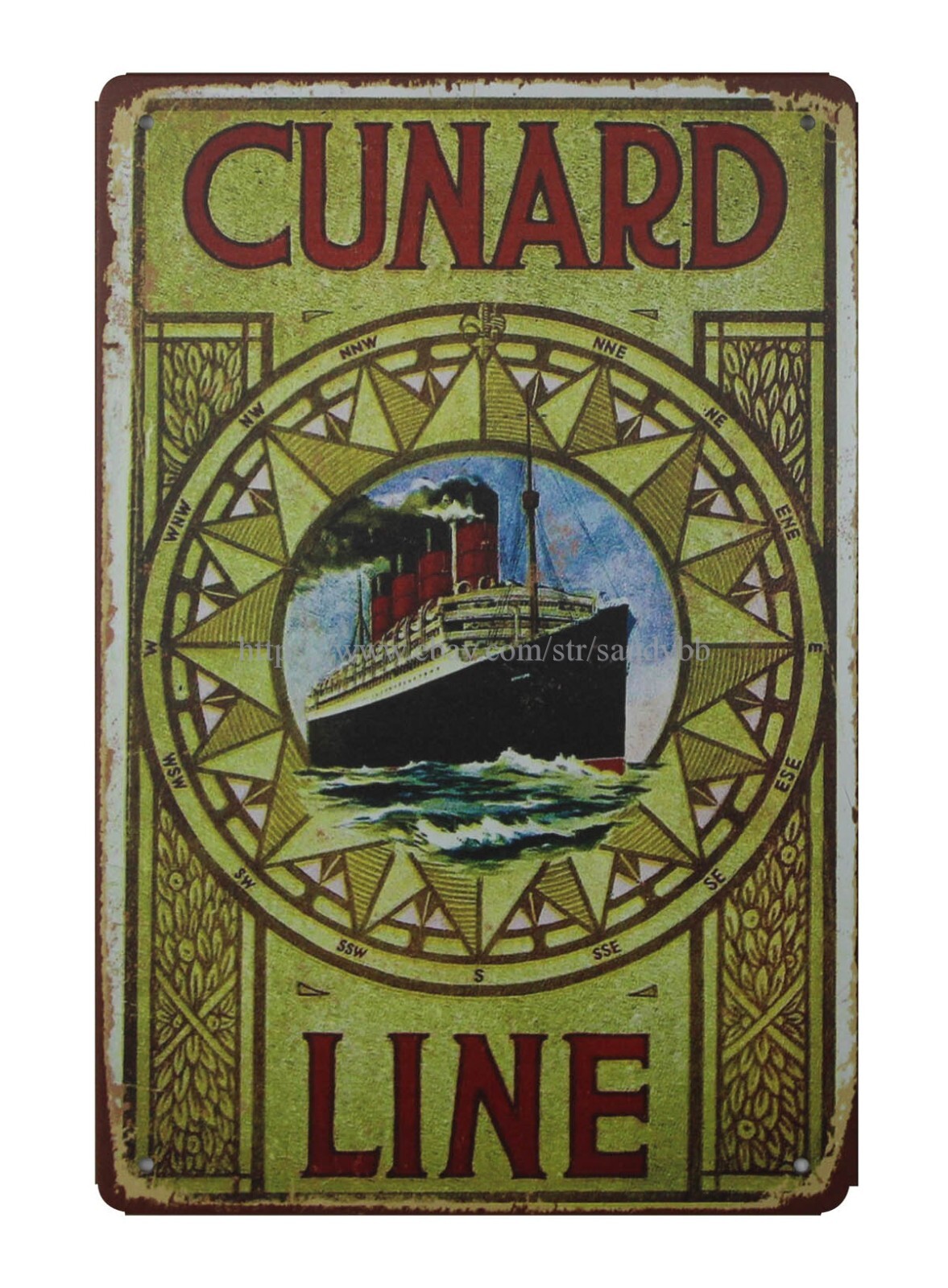 Cunard Line Ocean Travel metal tin sign kitchen wall art | eBay