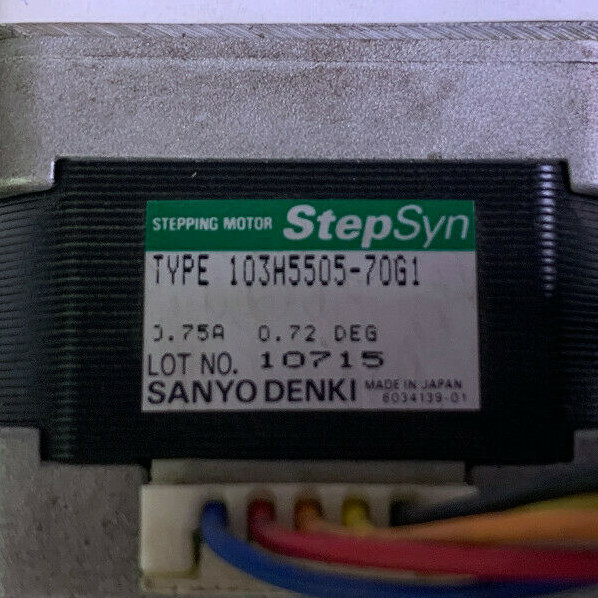 Sanyo Denki 103H5505-70G1 0.72 Deg 3.75A Gearhead Step Syn Stepper ...