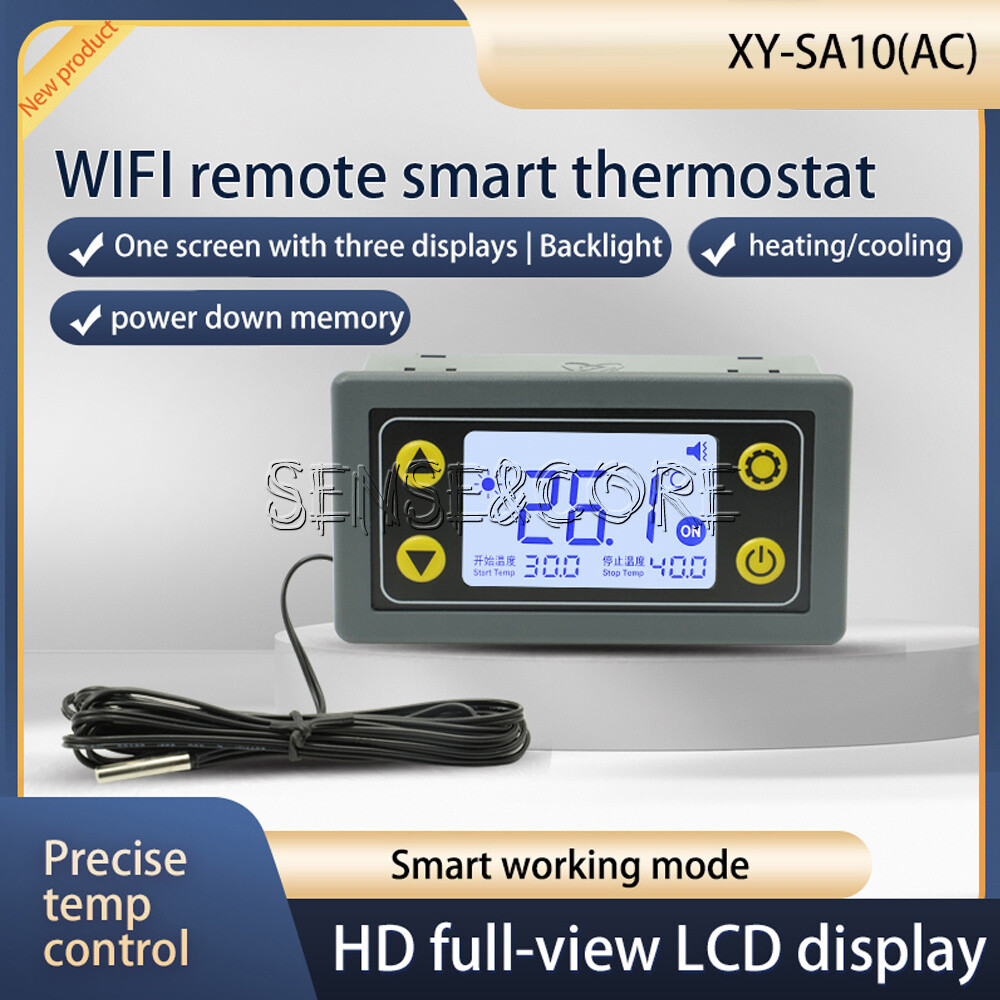 Control De Termostato Wifi Intelligentes Thermostat, LCD Display,