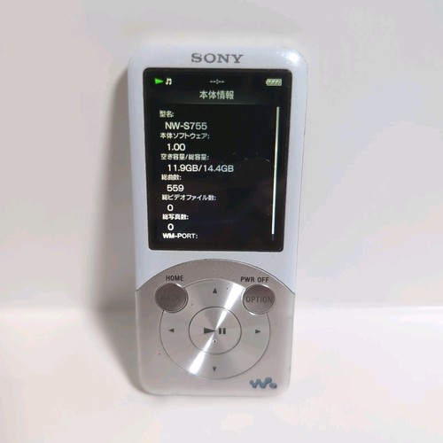 SONY NW-S755 Walkman Mp3 player 16GB Silver/White tested | eBay