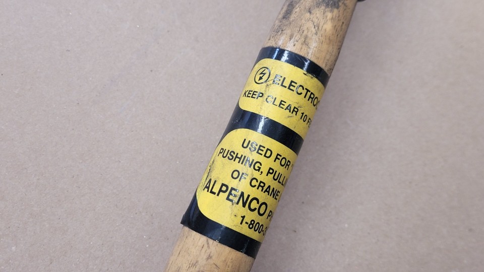 ALPENCO SAF-T-GUIDER Crane Load Push Pull Hook Wood Handle Tool | eBay