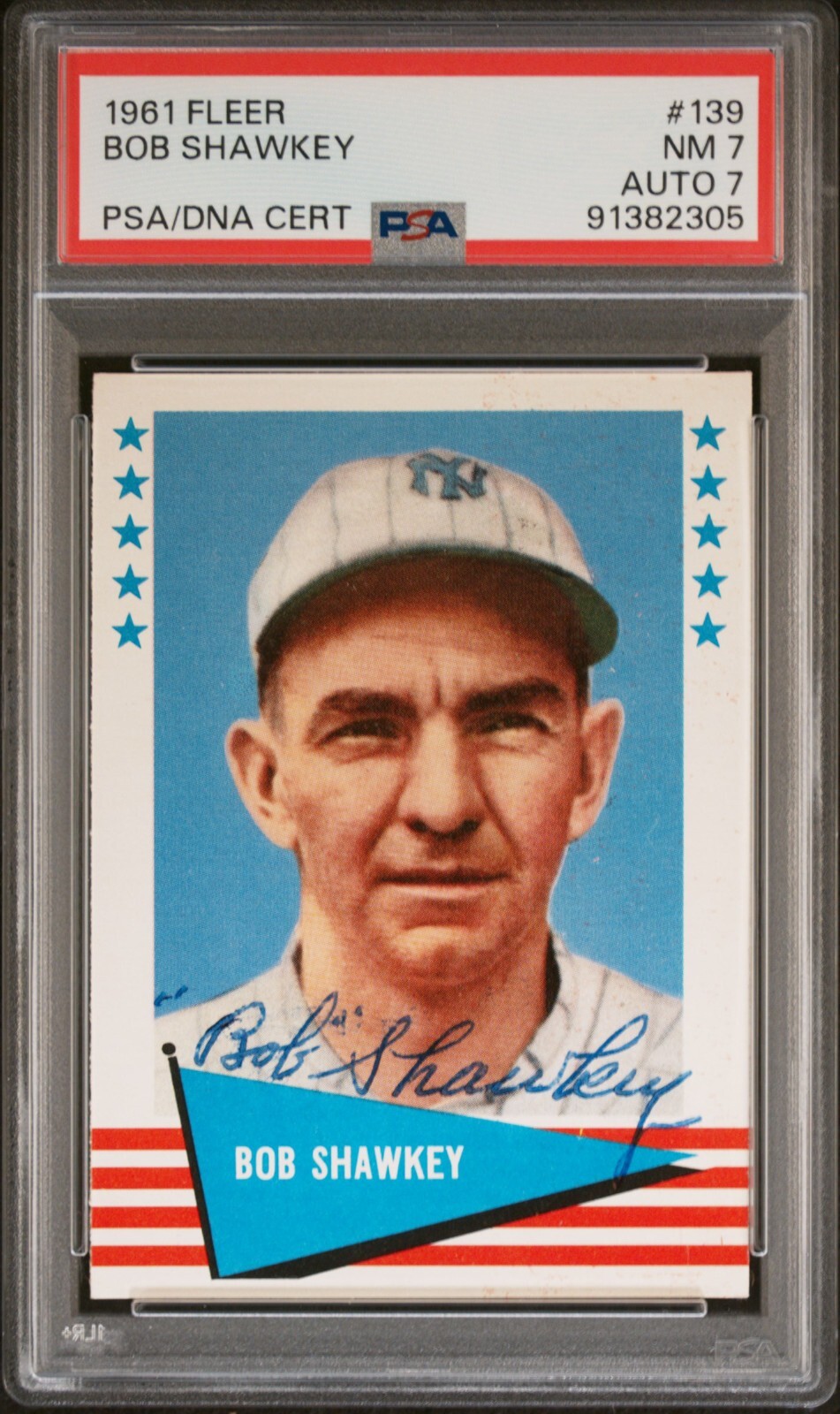 1961 Fleer #139 Bob Shawkey SIGNED PSA 7 NM / 7 Auto (d. 1980) | eBay