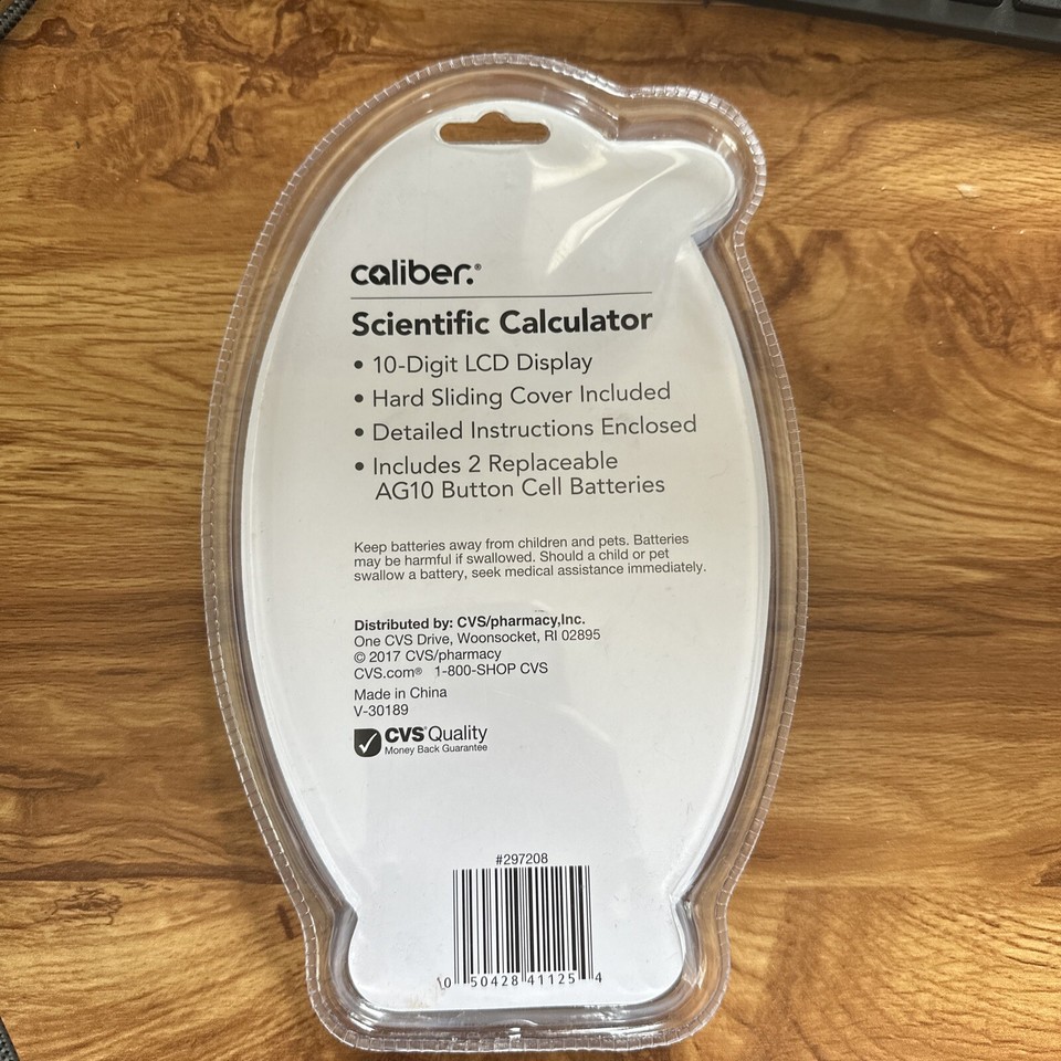 Caliber Scientific Calculator 10-Digit LCD Display 229 Functions ...