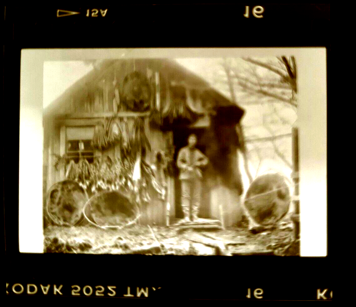 1900s Logger Front of Cabin Acme Logging Camp Washington org negative ...