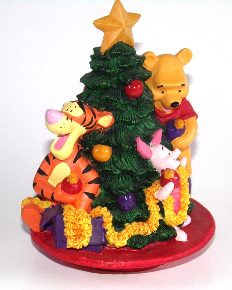 Disney Winnie the Pooh Trimming the Tree Tigger Piglet Candle Topper ...