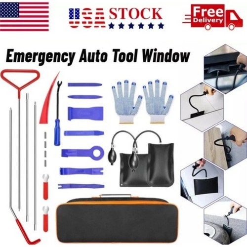 24Pcs Auto Car Window Door Emergency Open Key Lost Unlock Tool Kits US ...