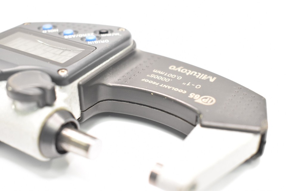 Mitutoyo Friction Thimble Digital Outside Micrometer 0-1" Range .0005 ...