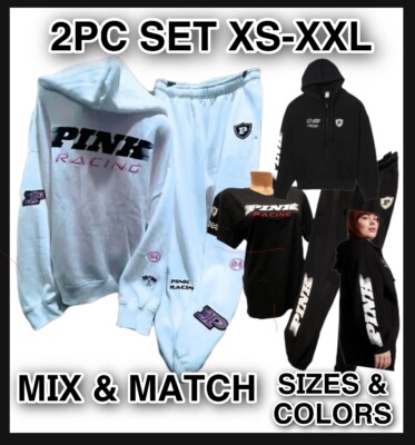 Victorias Secret PINK Full Zip Hoodie Sweatshirt Sweatpant XS-XXL ...