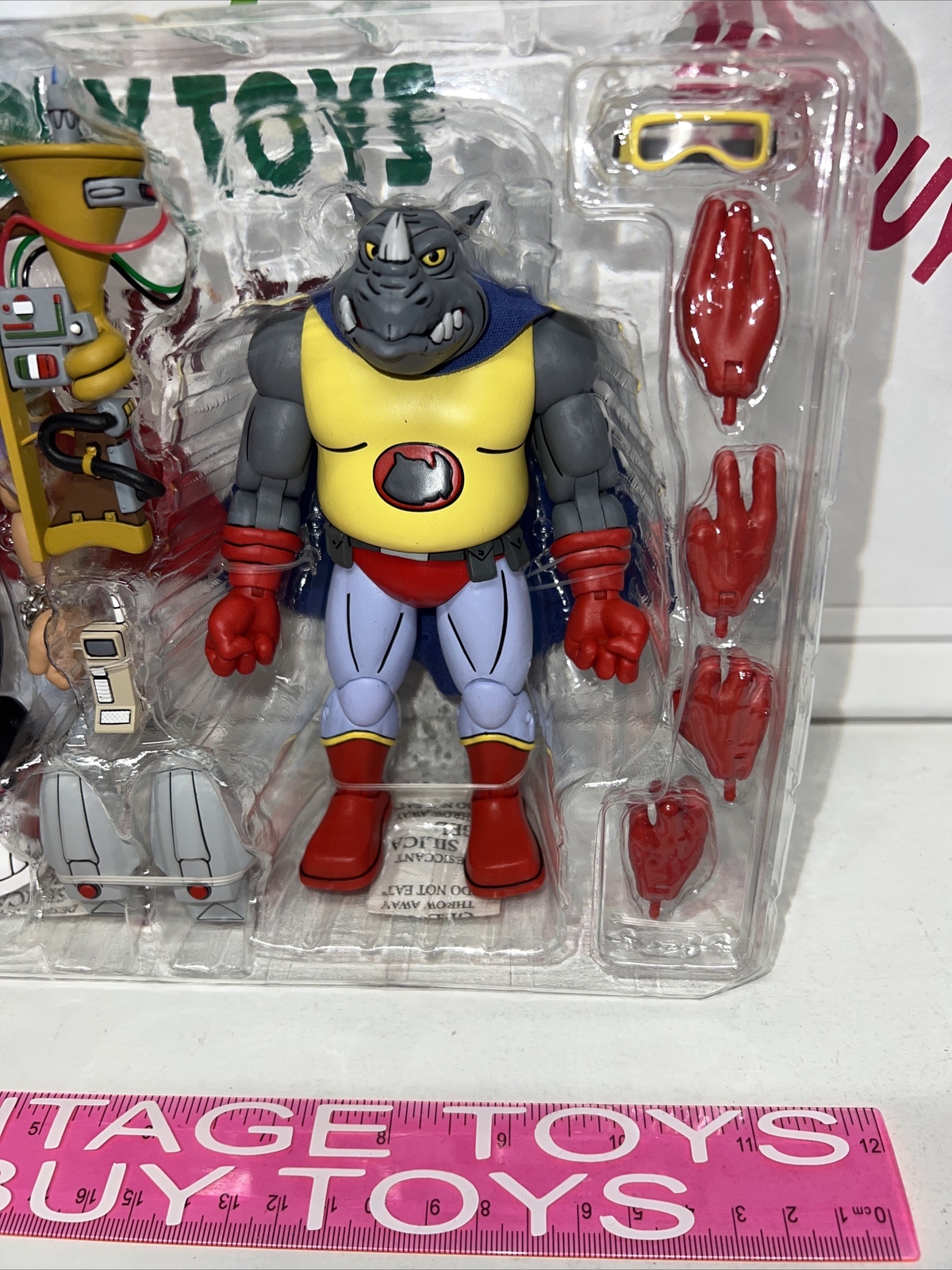 NECA Teenage Mutant Ninja Turtles: Cartoon Mighty Hog & Rhino-Man 7 ...