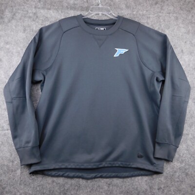 Atlanta Falcons Sweatshirt Mens 2XL XXL Gray Pullover Sweater Crew Neck ...
