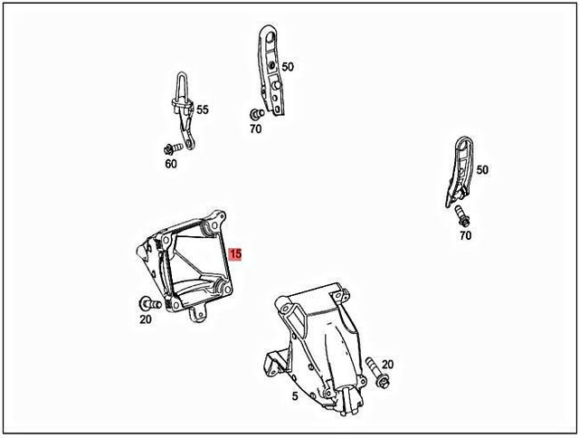 Genuine Mercedes-Benz Mount Bracket 2762231004 OEM for sale online | eBay