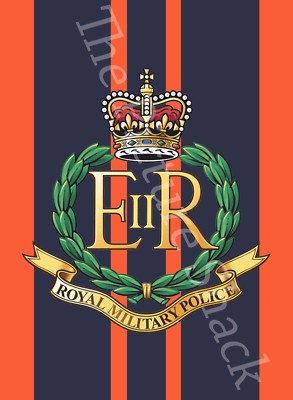 ROYAL MILITARY POLICE CAP BADGE PRINTED ON A METAL SIGN 5 x 7 INCHES ...