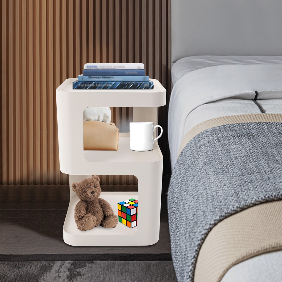 3 Tier Side Table Modern Coffee Table Sofa Bedside Table Storage ...