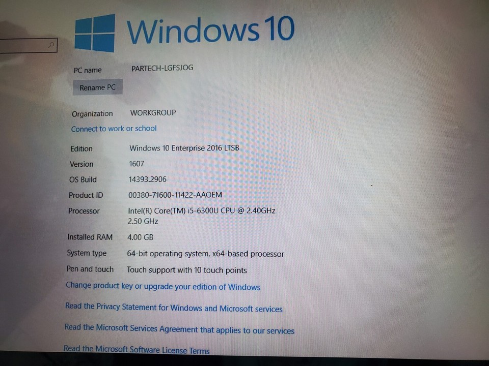 Par Everserv 8500 (T8520) AiO POS Touch Screen Computer - i5 /64 SSD/4 ...