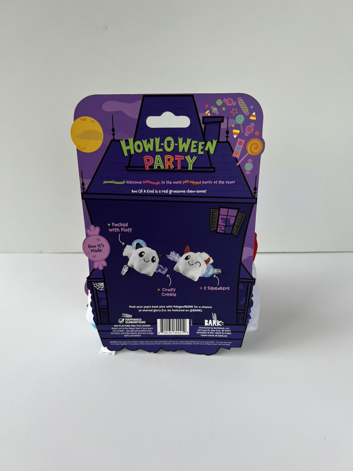 Bark Box Howl-O-Ween Party Boo Of A Kind XS-S Ghosts Fluff Crinkle ...