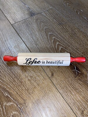 Vintage Lefse Rolling Pin Norwegian Scandinavian Cooking Cresco Iowa | eBay
