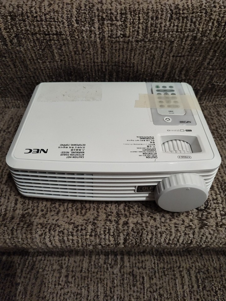 NEC NP200 Projector W/ Remote, Manual, & Power Cord - Works with Issues ...
