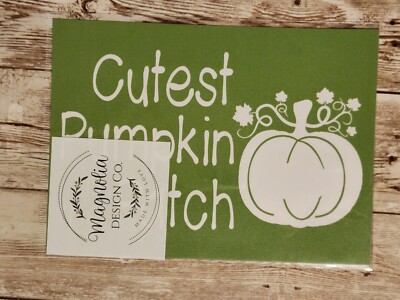 MDC DIY Adhesive Reusable Silkscreen Stencil 🍂 "Cutest Pumpkin" 🍂 ...