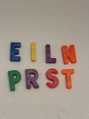 FISHER PRICE magnetic letters, original lot of eight various letters ...
