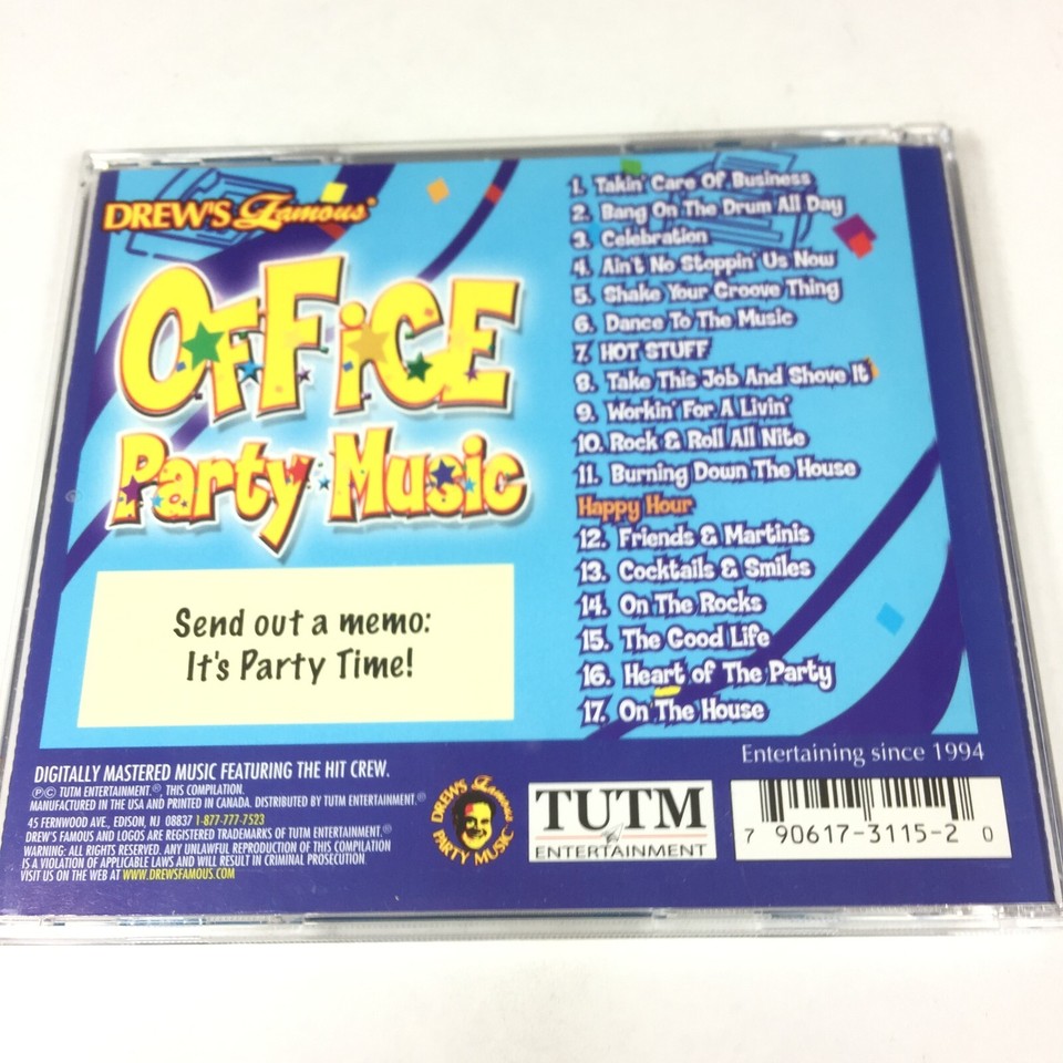 DREWS FAMOUS OFFICE PARTY MUSIC - Audio CD By The Hit Crew | eBay