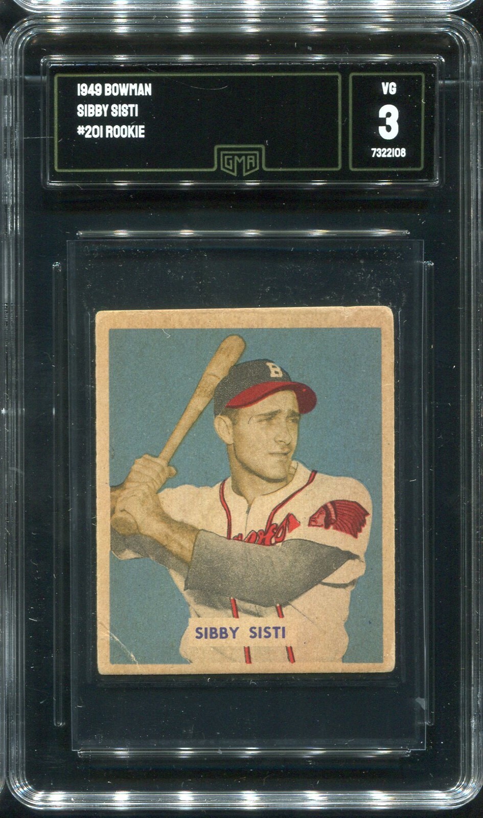 1949 Bowman - Sibby Sisti #201 Gray Back (RC) for sale online | eBay