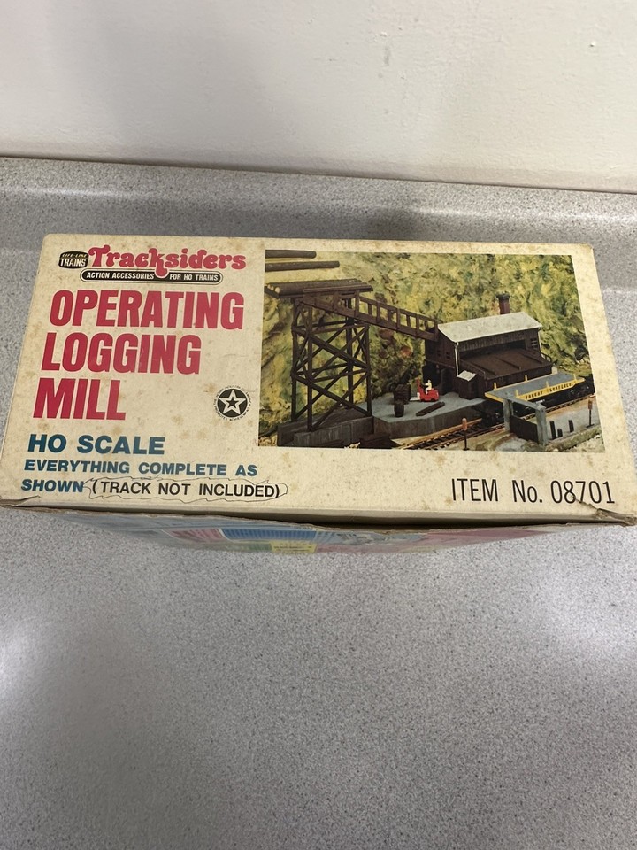 Life-Like Trains Tracksiders Action Accessories Operating Logging Mill ...