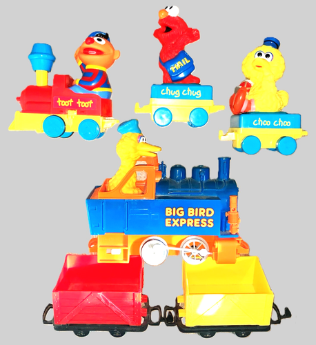 Vtg Tyco Jim Henson Sesame Street Trains Ernie Big Bird Elmo As-is ...