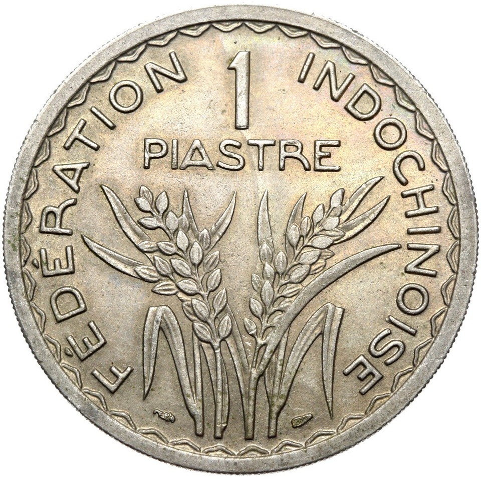 French Indochina coin - 1 Piastre Piastr 1947 - Paris - condition! | eBay