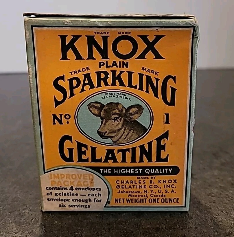 Knox Gelatine No 1 Box Never Opened - Vintage | eBay