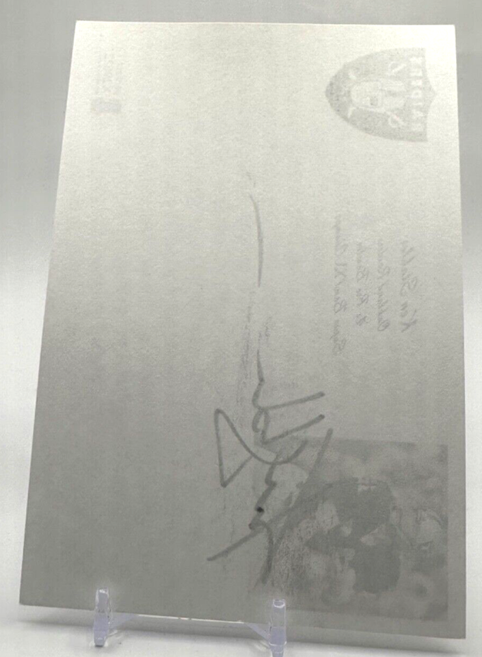 KEN STABLER HOF 4X6 INDEX CARD SIGNED AUTOGRAPH BAS BECKETT BOLD MINT ...