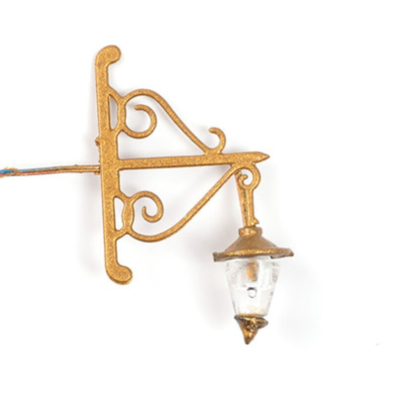 5PC Wall Lamp HO/OO 1:87 Scale Miniatures Retro Courtyard Lights ...