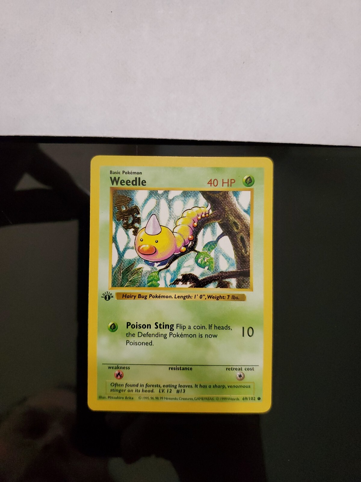 Pokemon Weedle 69/102 1st Edition For Sale - MAVIN