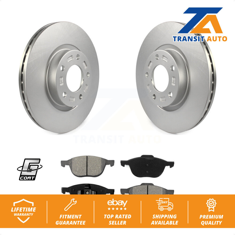 Coated Disc Brake Rotors And Semi-Metallic Pads Front Kit For Mazda 3 5 ...