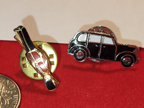 Pair of British Enamel Lapel Pins-Royal Soldier Guard & Iconic Black ...