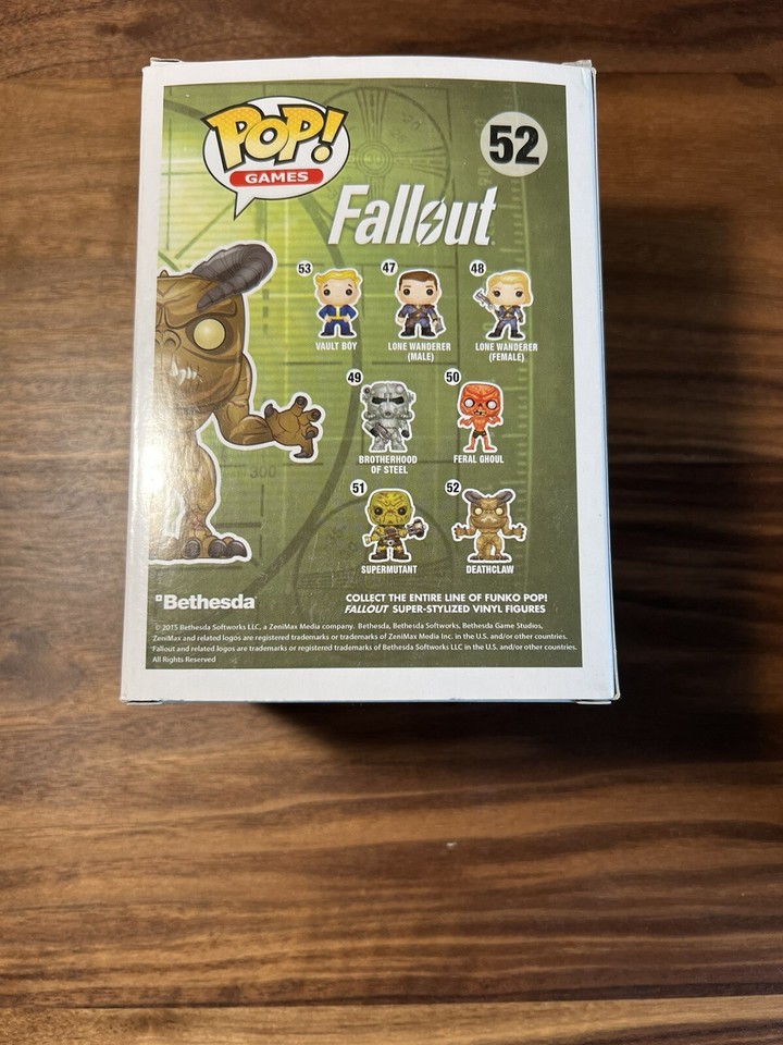 Lot Of Two Fallout Funko Pop! Glowing One 50 And Deathclaw 52 | eBay
