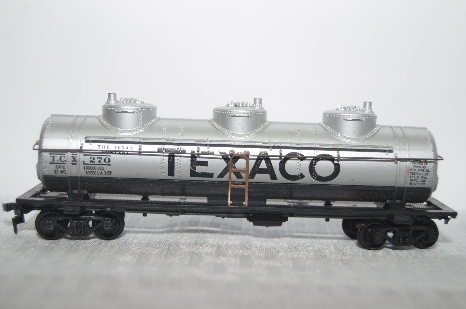 VTG Model Train Car 3 Dome Texaco TCX 270 Tanker HO Electric Train ...