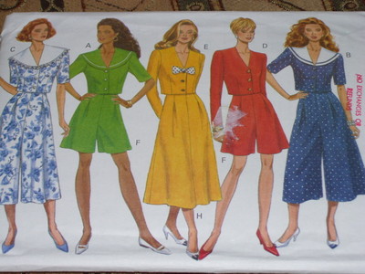 🌹BUTTERICK #5983 - LADIES CROP TOP/JACKET-SPLIT SKIRT & SKIRT PATTERN ...