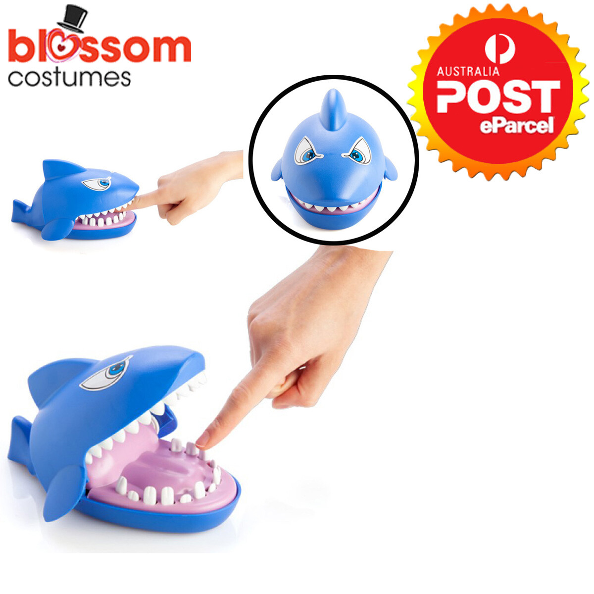NG214 Shark Attack Mouth Toy Finger Bitten Novelty Gift Snapping Game Funny Toy