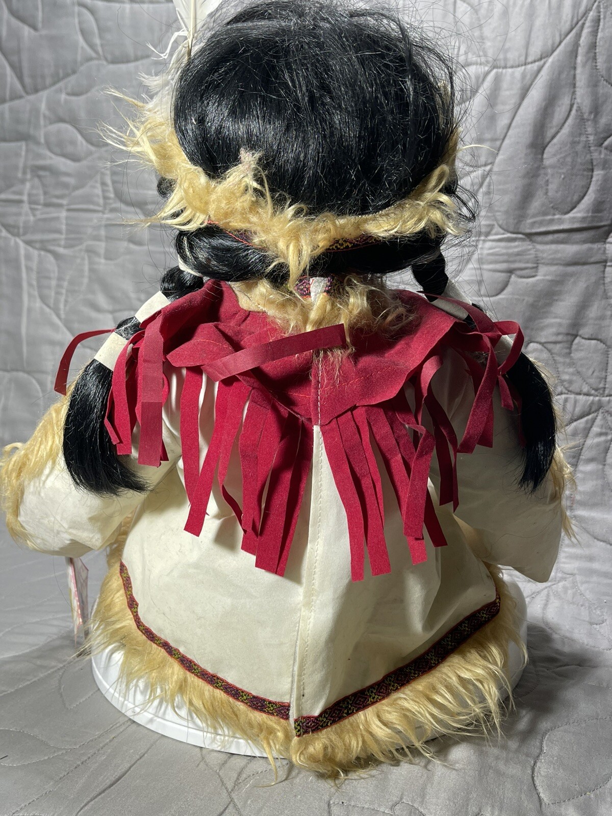 Native American Collectable Porcelain Doll. J. Misa Collection Seated ...