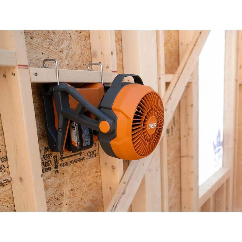 18V Cordless Hybrid Jobsite Fan Powerful Airflow Quiet Operation Tool ...