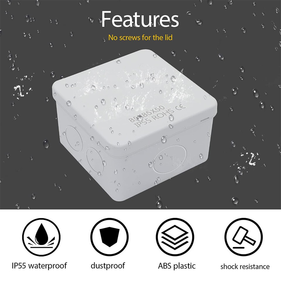 Electrical Project Enclosure Wall Mount Small Plastic Junction Box ...