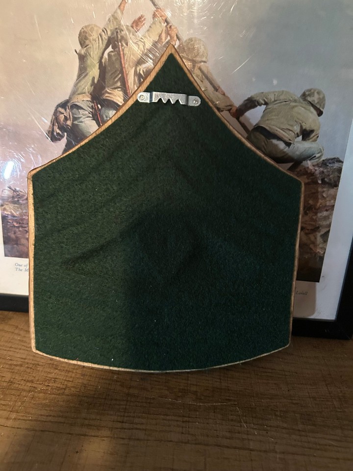 USMC Marine Corps 1st Sergeant Rank wood wall hanger NICE! Great gift ...